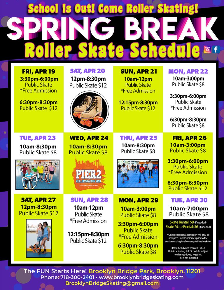 Pier 2 Roller Rink at Brooklyn Bridge Park – Rollerskating and Family ...