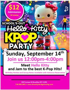 K-Pop Hello Kitty Skate – Pier 2 Roller Rink at Brooklyn Bridge Park