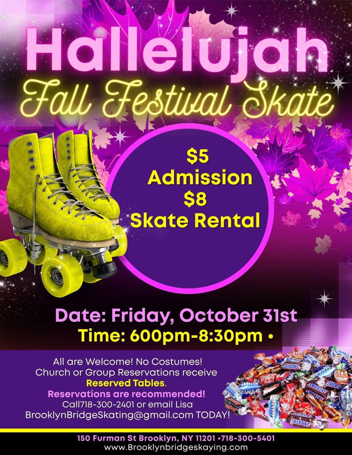 Schedule & Events – Pier 2 Roller Rink at Brooklyn Bridge Park